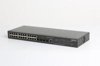 China AC110V Cat5 Cable 100m 28 Port Managed Switch , Gigabit Switch POE for sale
