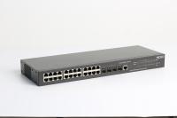 China AC110V Cat5 Cable 100m 28 Port Managed Switch , Gigabit Switch POE for sale