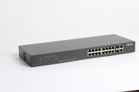 China 16 10/100M PoE Ports 2 Combo Uplink Ports 18 Port Gigabit Switch for sale