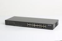 China 16 10/100M PoE Ports 2 Combo Uplink Ports 18 Port Gigabit Switch for sale
