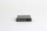 China 4 RJ45 PoE Ports 1 1000M FX Fiber Uplink Port 5 Port Switch 1000 Mbps for sale