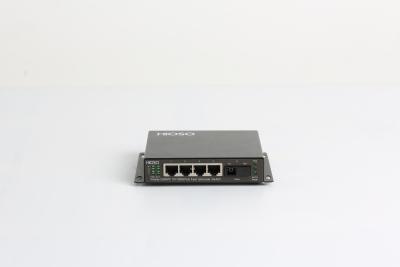 China 4 RJ45 PoE Ports 1 1000M FX Fiber Uplink Port 5 Port Switch 1000 Mbps for sale