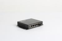 China Black DC48V 1550nm 5 Port Gigabit Switch With Web Management for sale