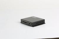 China 4 Rj45 1 Uplink Port High Power Optical Switch , Industrial Gigabit Ethernet Switch DC12V for sale