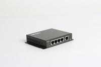 China 4 Rj45 1 Uplink Port High Power Optical Switch , Industrial Gigabit Ethernet Switch DC12V for sale