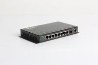 China 8 100M RJ45 PoE Ports + 2 1000M SFP Ports PoE Network Switch for sale