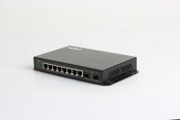 China Black 1U Rack HiOSO Power Over Ethernet Switch 10 Port Gigabit for sale