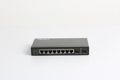 China HiOSO 2Mbits Storage 8 1000M PoE Ports 2 1000M SFP Ports POE Switch for sale