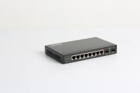 China HiOSO 2Mbits Storage 8 1000M PoE Ports 2 1000M SFP Ports POE Switch for sale