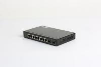 China HiOSO 2Mbits Storage 8 1000M PoE Ports 2 1000M SFP Ports POE Switch for sale