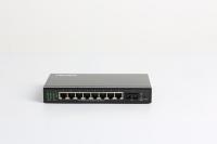 China Heat Dissipating IEEE802.3af 15.4W 2 Fiber Ports POE Switch for sale