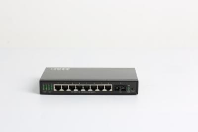 China Heat Dissipating IEEE802.3af 15.4W 2 Fiber Ports POE Switch for sale