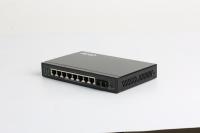 China Heat Dissipating IEEE802.3af 15.4W 2 Fiber Ports POE Switch for sale