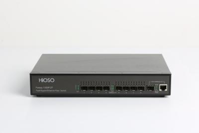 China 8 100M RJ45 Ports IEEE802.3ab POE Switch Support Management for sale