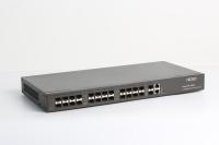 China Black Simple Structure CCC Certification Multimode Fiber Switch 28 Ports for sale