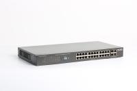 China Easy Management HiOSO 370W AC220V Gigabit POE Switch 26 Port for sale