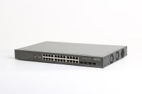 China 128G Backplane 16K MAC Learning POE Switch , 28 Port Managed Switch for sale
