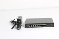 China WEB Management 8 10/100M Rj45 Ports Fiber Optic Switch DC12V for sale