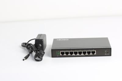 China WEB Management 8 10/100M Rj45 Ports Fiber Optic Switch DC12V for sale