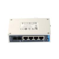 China 4 Rj45 Ports 1 Fiber Port Gigabit Din Mount Ethernet Switch , Din Rail Managed Switch for sale