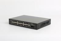 China 24 Ports Fiber Media Converter 24 10 / 100M rj45 + 1 1000M Fx Port for sale