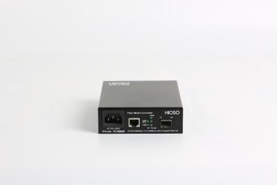 China Grey  Single Mode DC48V Fiber Media Converter With CCC Certification for sale