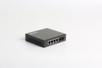 China HiOSO Ring Type Black 850nm Managed Fiber Media Converter 5 Port for sale
