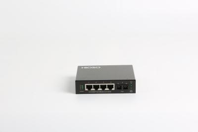 China HiOSO Ring Type Black 850nm Managed Fiber Media Converter 5 Port for sale