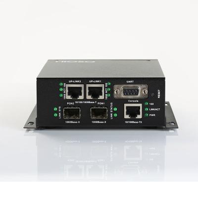 China Hioso 20km Transmission High Bandwidth  L2 Transition Mini EPON OLT 2PON for sale
