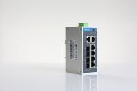 China 120km Transmission 6 10/100M RJ4 2 100M FX Din Rail Ethernet Switch 8 Ports for sale