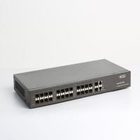 China HiOSO Gigabit WEB Management 1U Rack 24 Port Fiber Optic Switch for sale