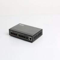 China Black 8 100M SFP Fiber Ports 1550nm Fiber Optic Switch AC220V for sale