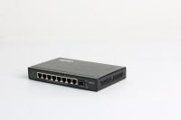China Poe Ethernet Switch Network 8 Ports with 1 Gigabit Combo Port DC48V for sale
