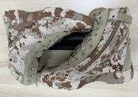 China Desert Camouflage Military Combat Boots With Zipper 38-45 Desert Military Boots for sale