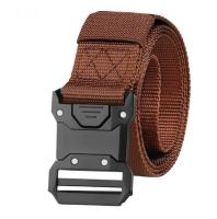 China Men's Tactical Belt Outdoor Nylon Woven Workwear Belt With Alloy Buckle for sale