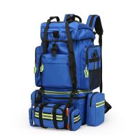 China Emergency Rescue Backpack Survival Gear Bag Large-Capacity Waterproof Tactical Pack Outdoor Hiking Emergency Kit Thickened Oxford Fabric for sale