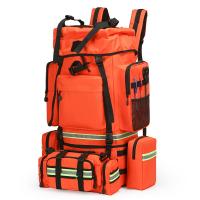 China Emergency Rescue Backpack Survival Gear Bag Large-Capacity Waterproof Tactical Pack Outdoor Hiking Emergency Kit Thickened Oxford Fabric for sale