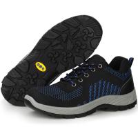 China Breathable Anti-Static Safety Work Shoes Steel Toe Puncture-Resistant Flyknit Upper Wear-Resistant for Cleanroom for sale