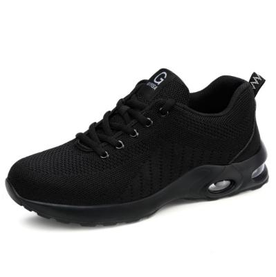 China Men’s Lightweight Steel Toe Safety Shoes Breathable Anti-Static Puncture-Resistant Air Cushion Work Sneakers for sale