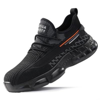 China Men's Breathable Steel Toe Work Shoes  Puncture-Resistant Anti-Smash Wear-Resistant Safety Shoes for Summer Industrial Protective Footwear for sale