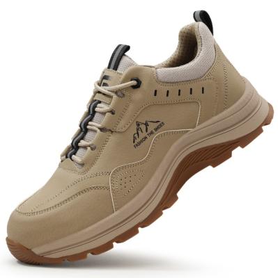 China Summer Safety Shoes for Men Lightweight & Breathable European Standard Steel Toe Anti-Smash Anti-Puncture Rubber & Plastic Outsole Comfortable Work Shoes for sale
