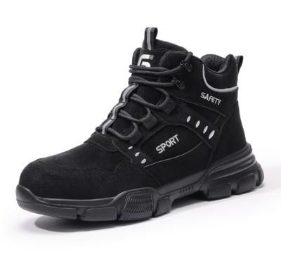 China Waterproof Safety Work Shoes Lace-Up Puncture-Resistant Anti-Smash Steel Toe Lightweight and Breathable Summer Men's Protective Footwear for Cross-Border for sale