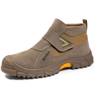 China Men’s Welding Safety Work Shoes Heat-Resistant Steel Toe Puncture-Proof Wear-Resistant Comfortable Protective Shoes for sale