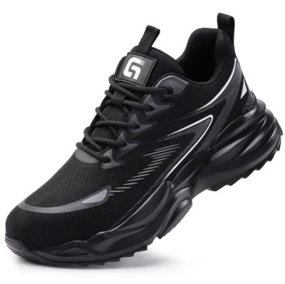 China Men’s Safety Work Shoes New Steel Toe Puncture-Proof Anti-Smash Lightweight Protective Construction Shoes Comfortable for All-Day Wear for sale