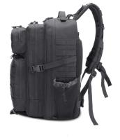 China 45L Black Army Knapsack Bag Waterproof 1000D Cordura PU Coating for sale