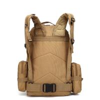 China 600D Oxford Tan Military Tactical Backpack 55L Molle System for sale