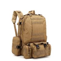 China 600D Oxford Tan Military Tactical Backpack 55L Molle System for sale