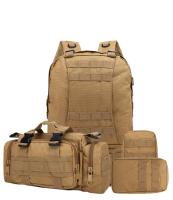 China 600D Oxford Tan Military Tactical Backpack 55L Molle System for sale