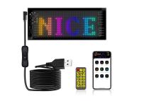 China Flexible LED Sign Board 16*32 App Control Programmable Message Scrolling Display Flexible Car Led Panel for sale