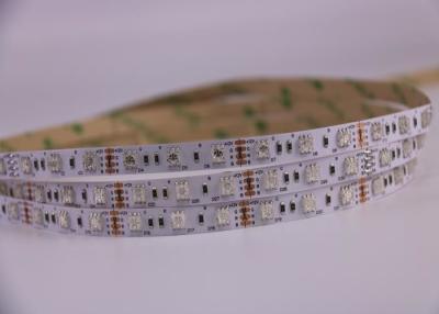 China Transparent Adhesive Flexible LED Strip Lights , 5m/Reel 12v LED Ribbon Lights for sale
